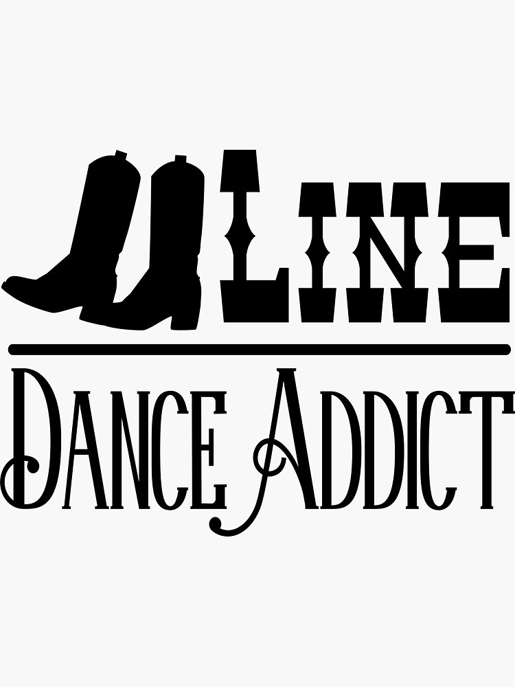 "Cute Line Dancing Gift Country Dance Western Dancer" Sticker by ...