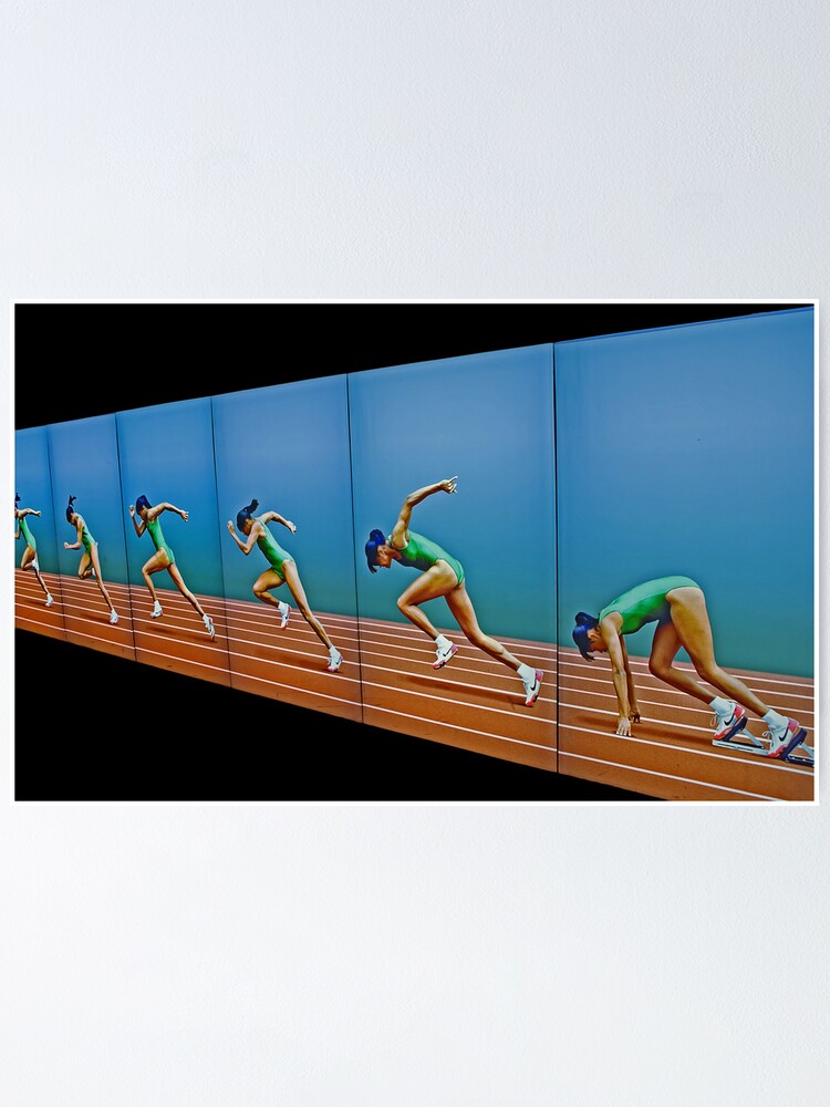 "Cathy Freeman - Quick Off The Blocks" Poster by TonyCrehan | Redbubble