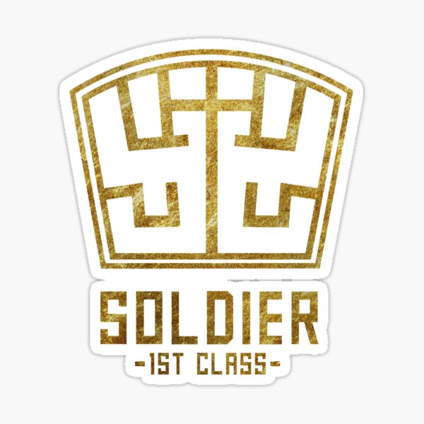 "SOLDIER 1ST CLASS" Sticker for Sale by altibaz | Redbubble