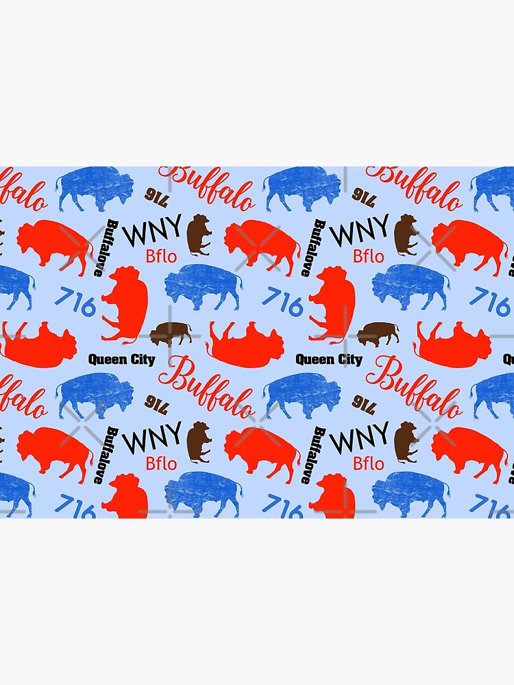 "Buffalo New York WNY 716 BuffaLove Pattern" Mask for Sale by ...