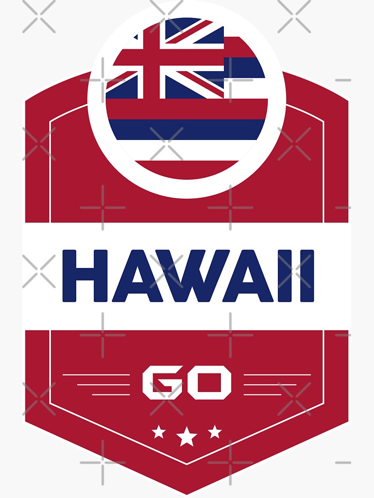 "HAWAII SHIELD" Sticker by MarkMotta | Redbubble