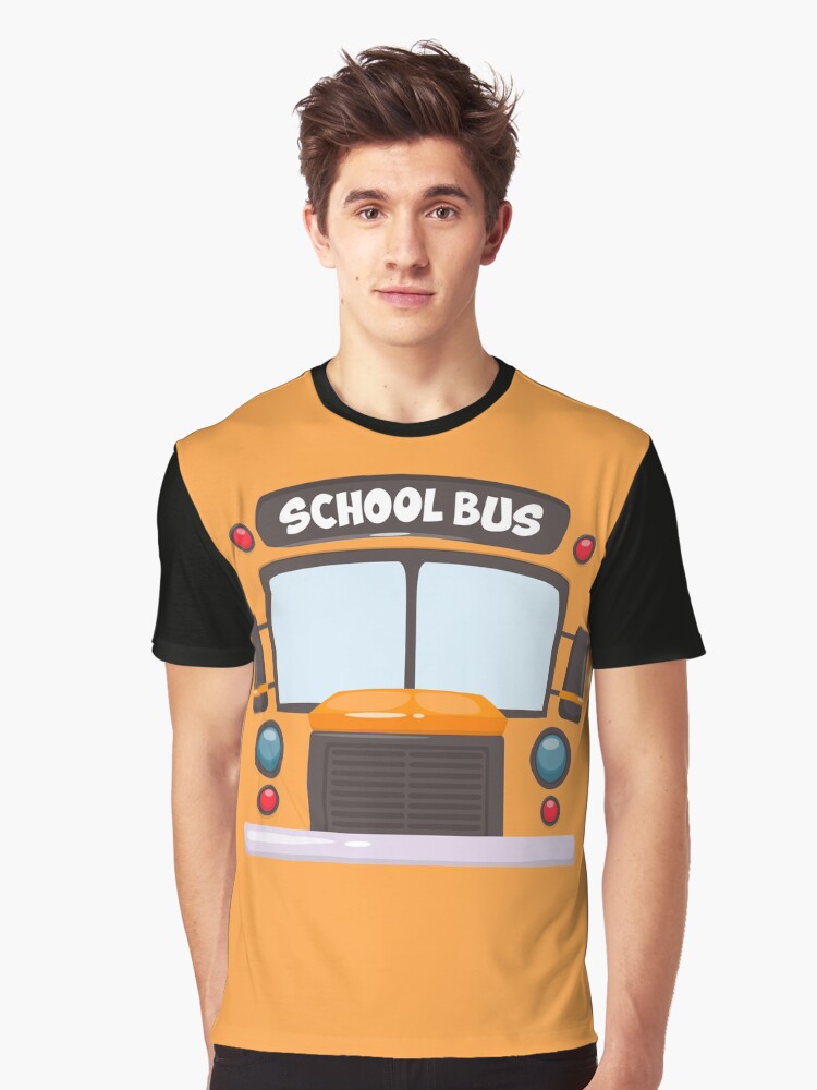 "Funny School Bus Dress Up Truck school bus driver Costume" Graphic T ...