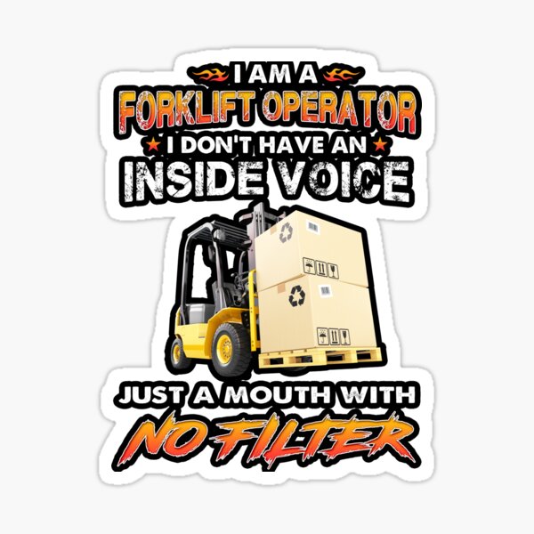 Forklift Operator Stickers | Redbubble