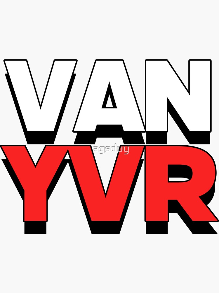 "Vancouver YVR - Canada" Sticker for Sale by agsduy | Redbubble