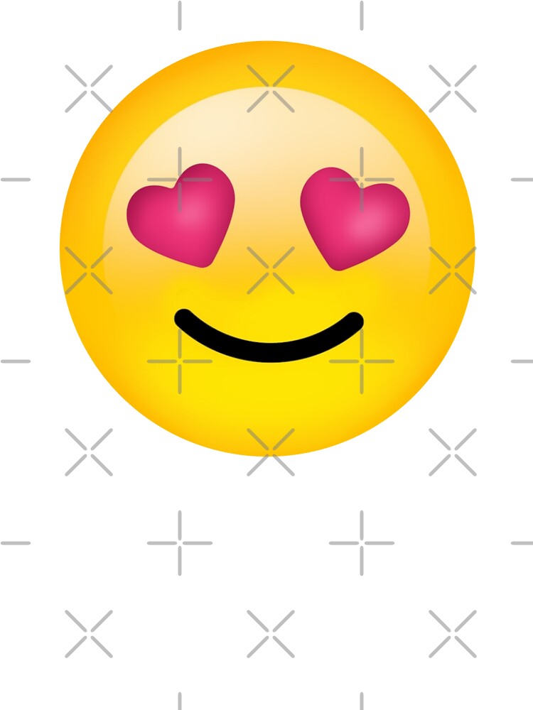 Heart Eyes Emoji Heart Emoji T Shirt Teepublic