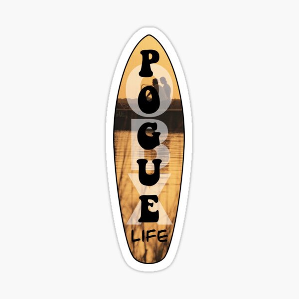 "Pogue life surf board OBX" Sticker for Sale by Sara-tonin | Redbubble