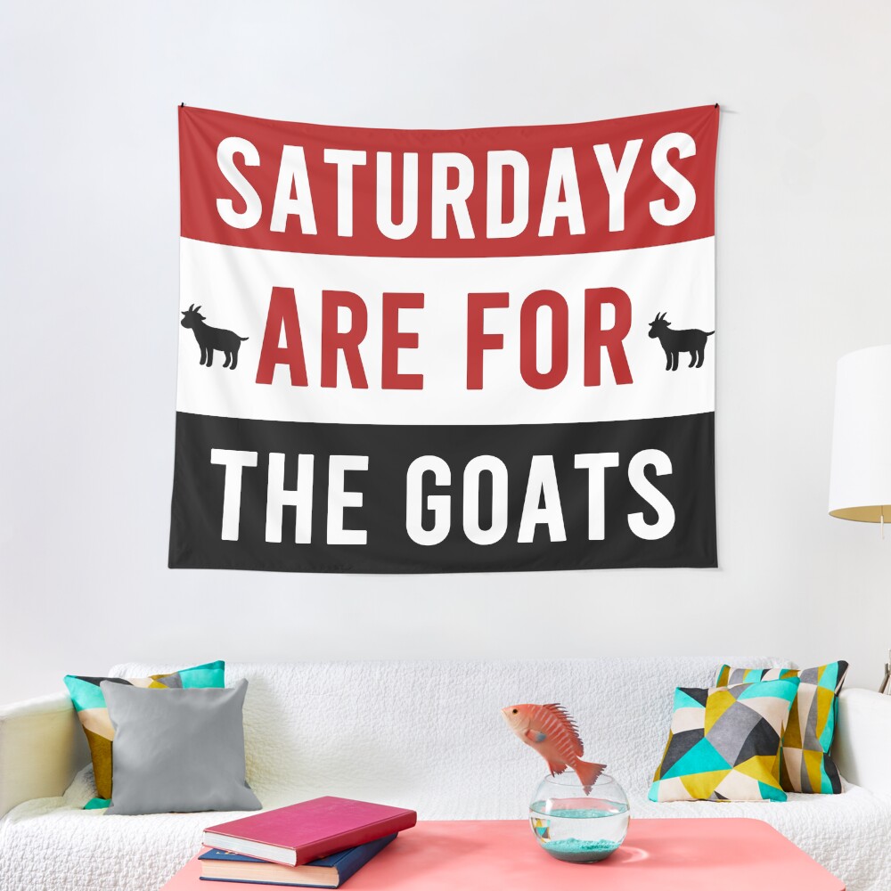 "Saturdays Are For The Goats - WPI" Tapestry for Sale by designsbylivxo ...