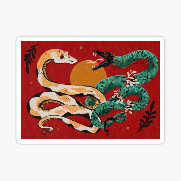 "Snakes" Sticker for Sale by galactixy | Redbubble