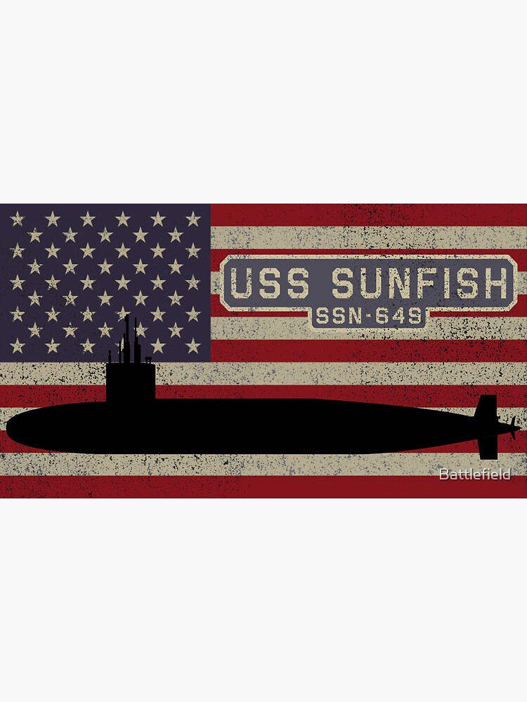 "USS Sunfish SSN-649 Sturgeon Class Nuclear Attack Submarine Vintage ...