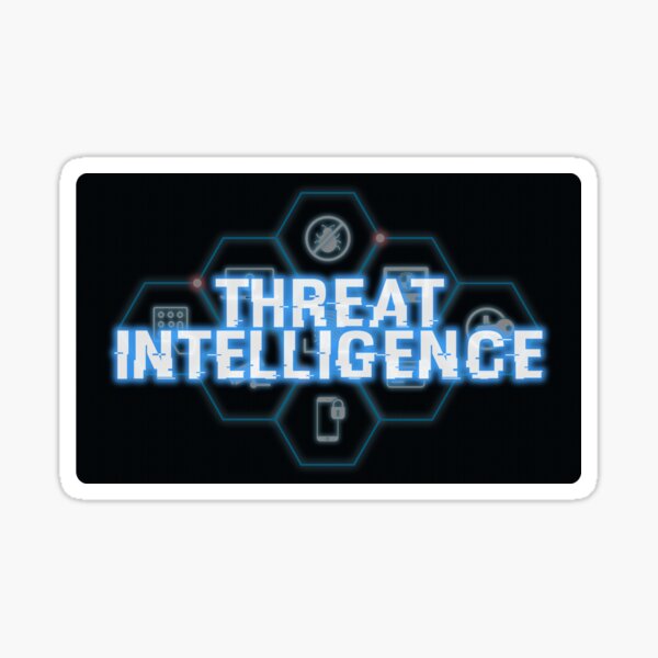 "THREAT INTELLIGENCE - CYBER SECURITY" Sticker for Sale by Fast-Designs ...
