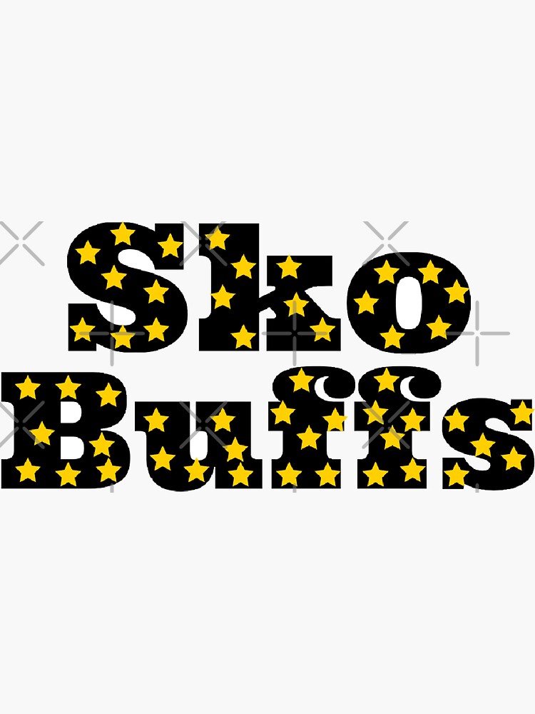 "Sko Buffs" Sticker for Sale by ashleypearl | Redbubble
