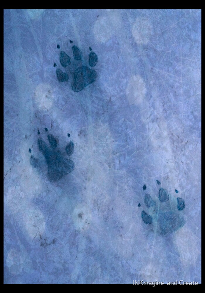 "Wolf Tracks" by INKmagine and Create | Redbubble