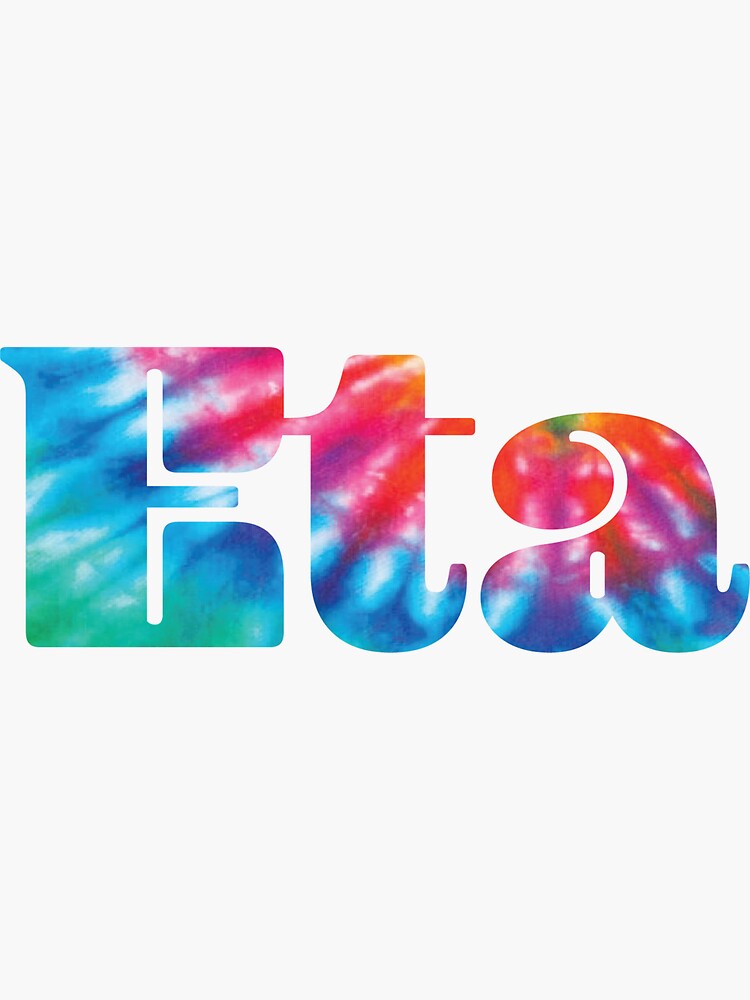 "Eta Tie Dye Sorority sticker" Sticker by MeganJaye | Redbubble