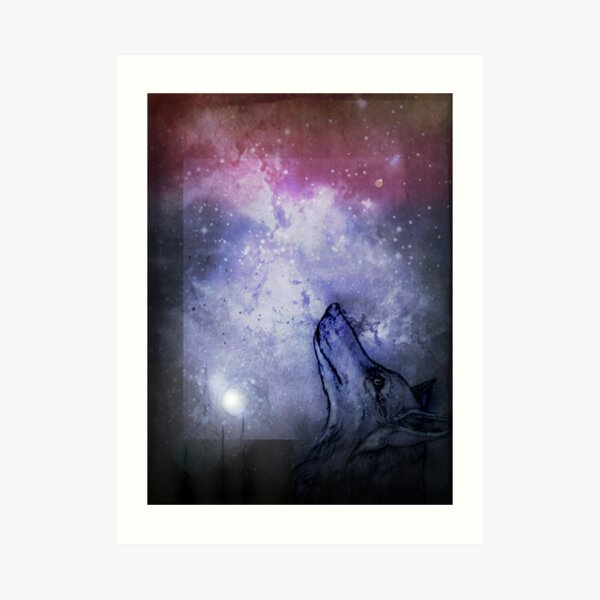 "Star Wolf" Art Print by Knyghtshade | Redbubble