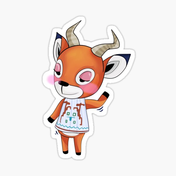 "Beau blushing" Sticker by lauriloart | Redbubble