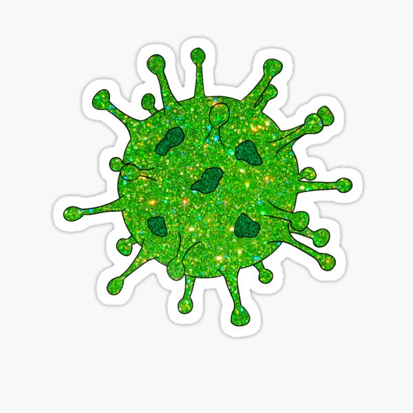 "glitter germ, covid-19- typicalstickers" Sticker for Sale by ...