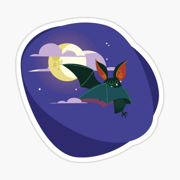 "Dancing Bat" Sticker by caj-trixie | Redbubble