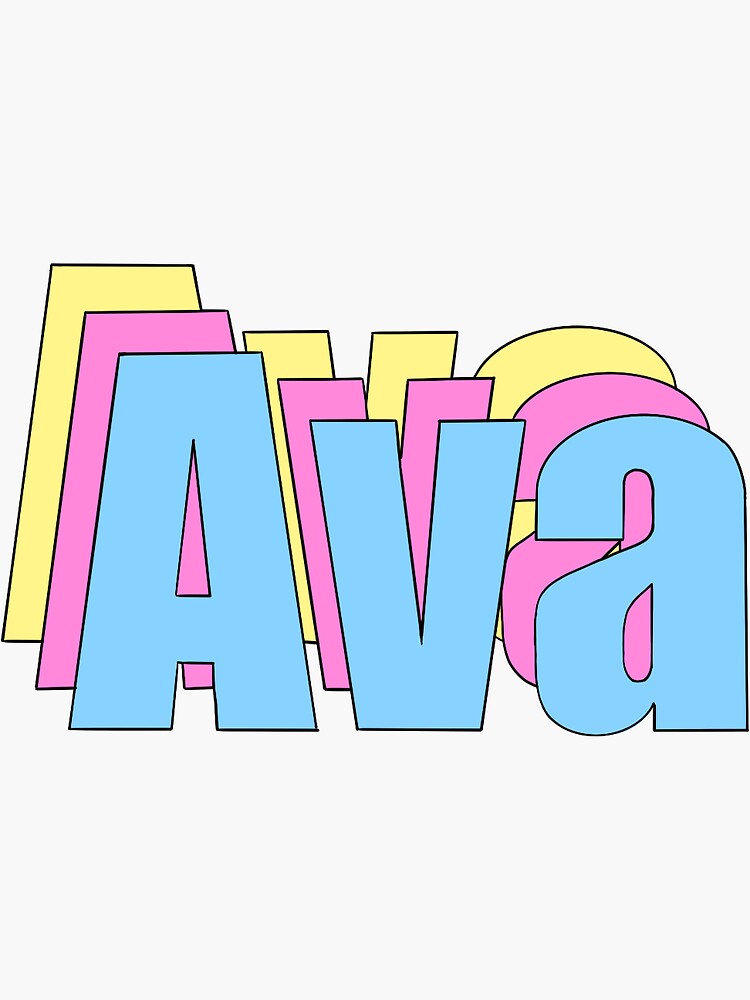 "Ava" Sticker for Sale by abigailwhite783 | Redbubble