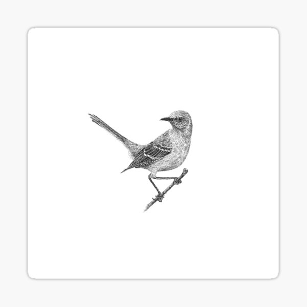 "Mockingbird" Sticker by laurenicole-art | Redbubble