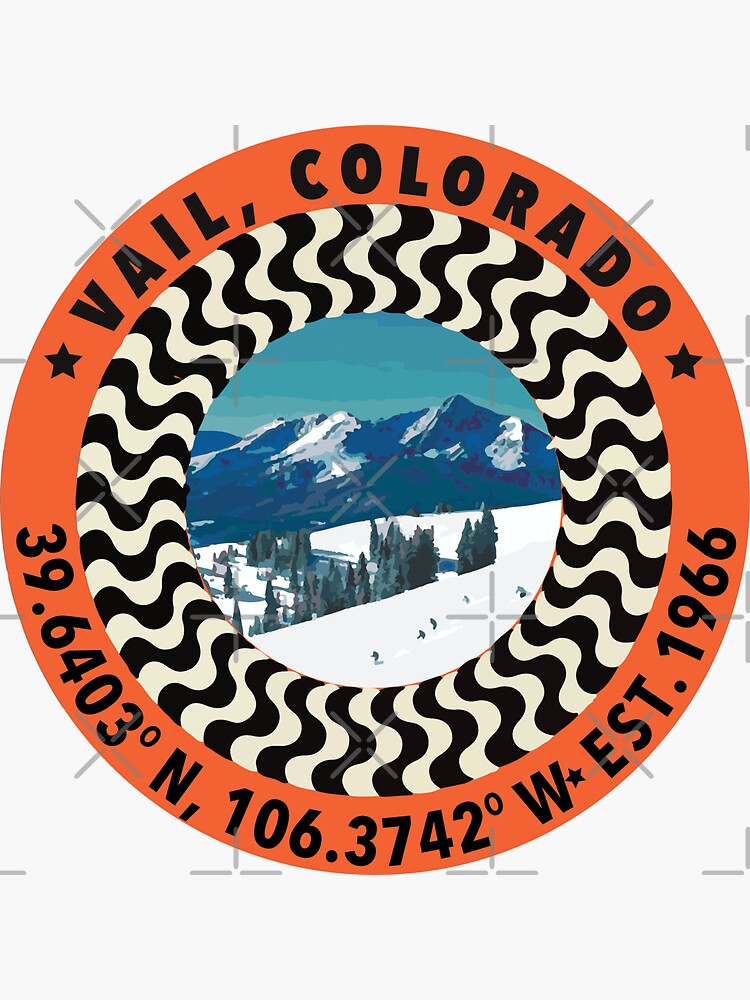 "Vail, Colorado " Sticker by chloechristianm | Redbubble