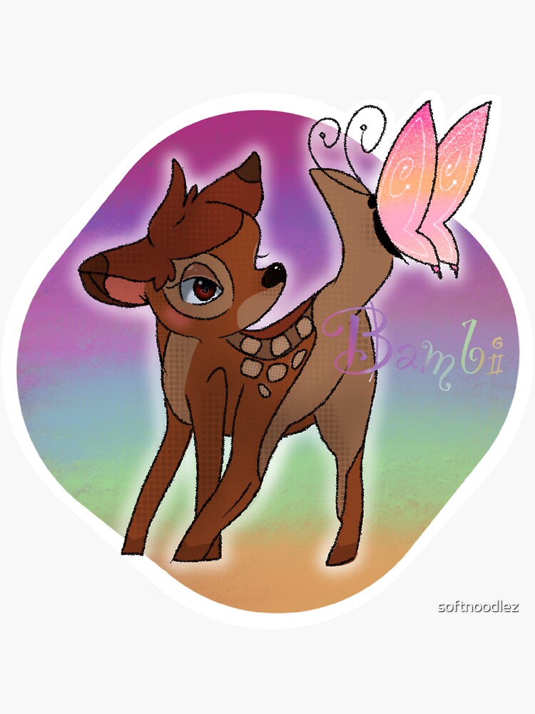 "Bambi" Sticker by softnoodlez | Redbubble