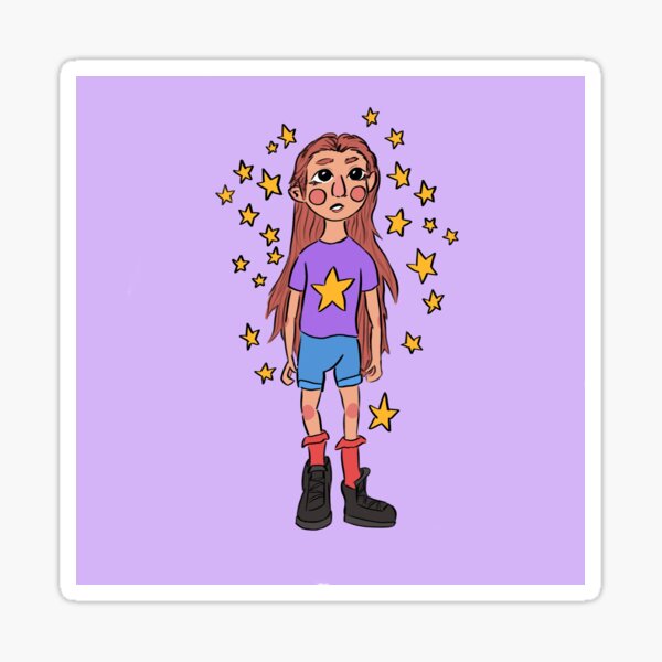 "Star Girl" Sticker for Sale by AyshaxAlsuwaidi | Redbubble