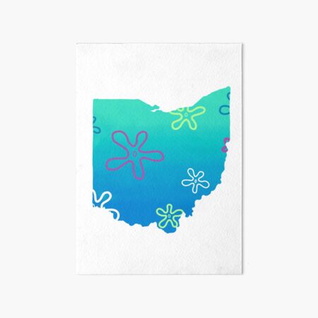 "Ohio spongebob" Art Board Print for Sale by Bdatzbac | Redbubble