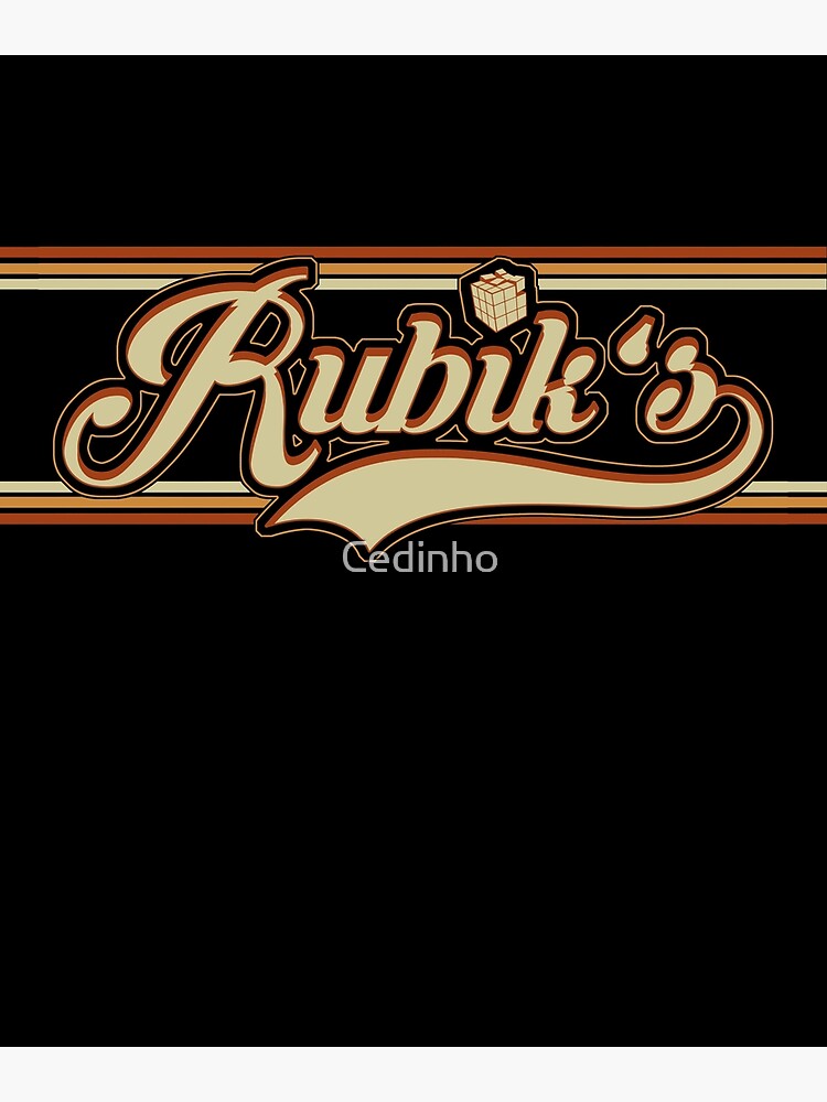 "Retro Rubiks Cube Speed Solving Vintage Rubix Game" Poster for Sale by ...