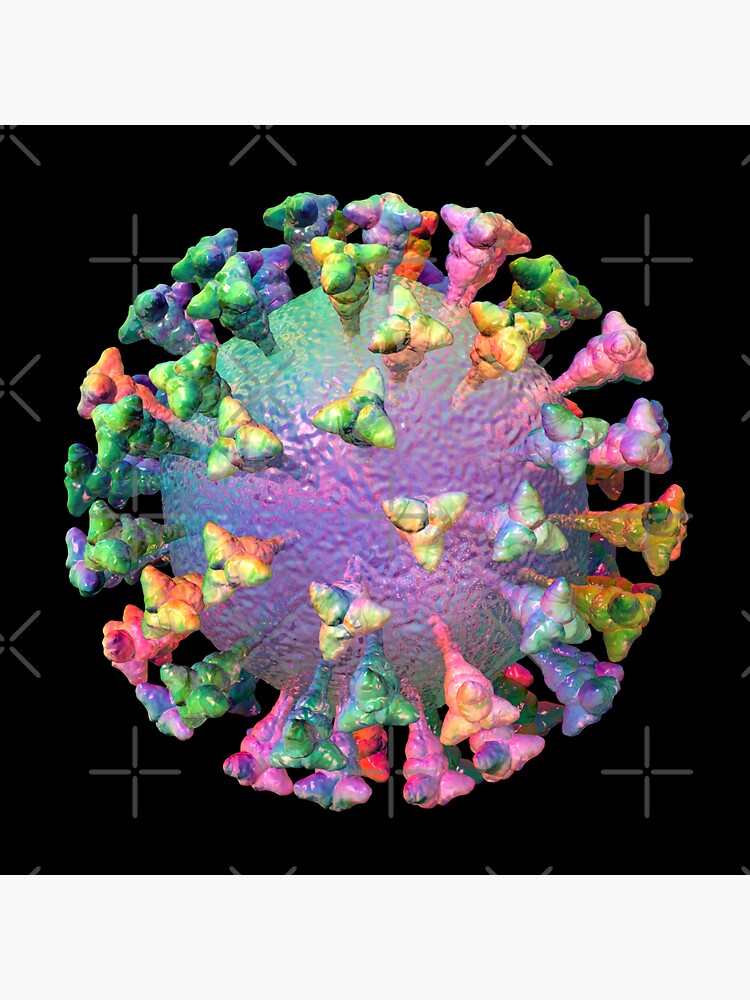 "Coronavirus Rainbow Virus" Sticker for Sale by Kightleys | Redbubble