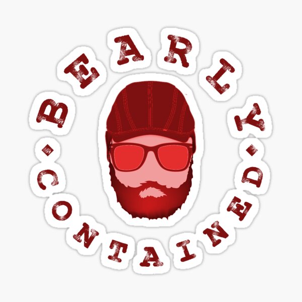 "Bearly Contained Logo" Sticker for Sale by BearlyContained | Redbubble