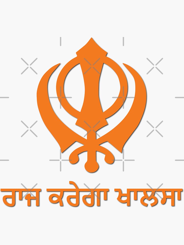 "Raj Karega Khalsa" Sticker for Sale by guri386 | Redbubble