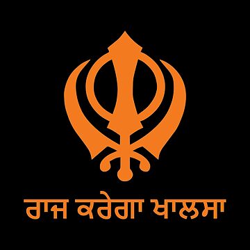 "Raj Karega Khalsa" Sticker for Sale by guri386 | Redbubble