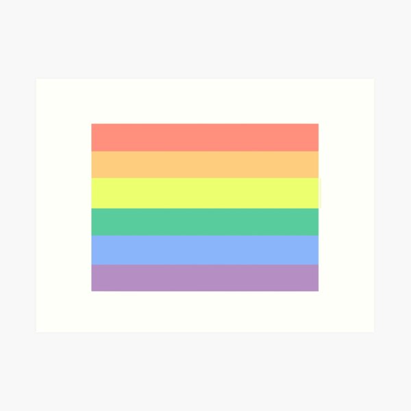 Pastel Pride Flag Crayon Soft Aesthetic Pride Gay Lgbt Flag Art