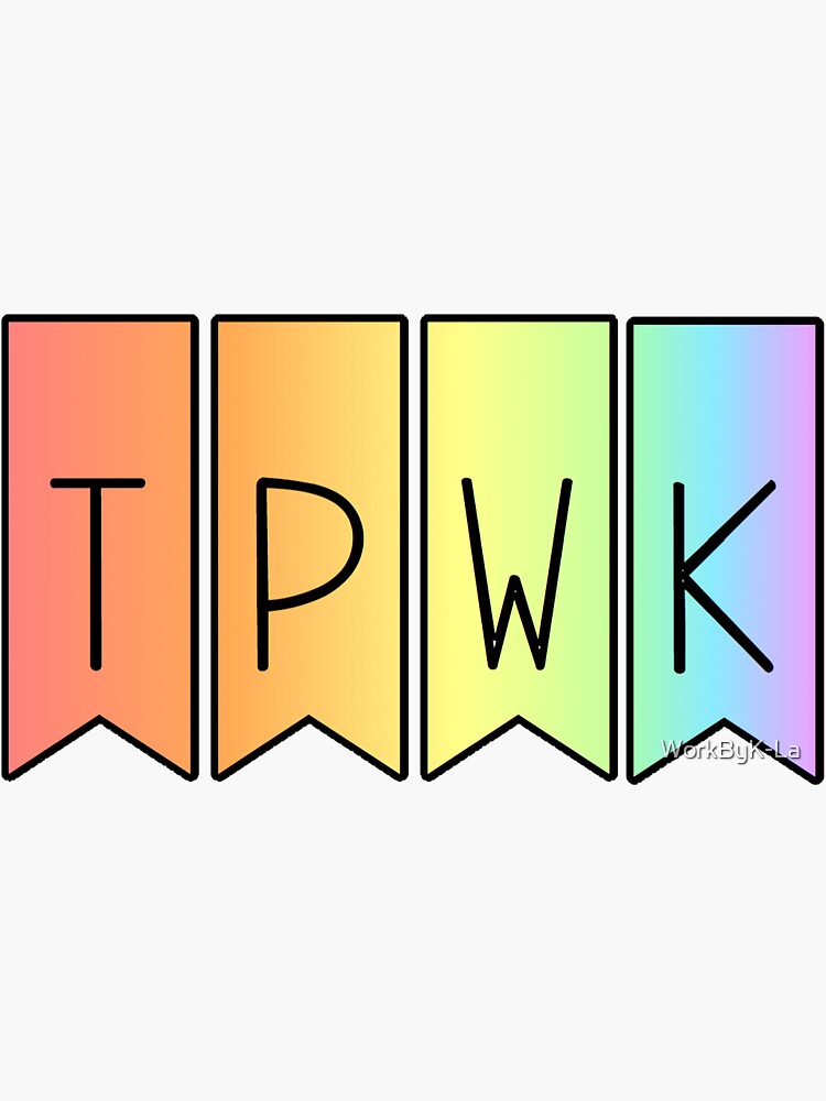 "TPWK - style 3" Sticker by WorkByK-La | Redbubble