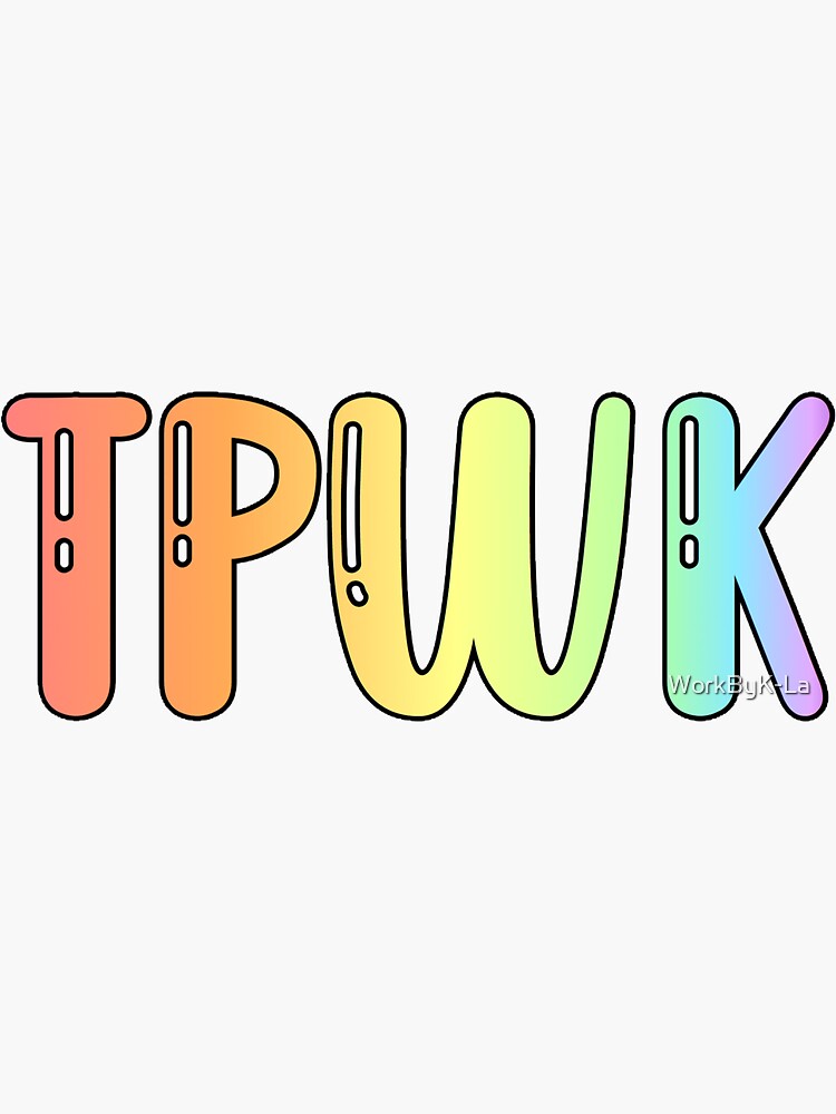 "TPWK - style 4" Sticker for Sale by WorkByK-La | Redbubble