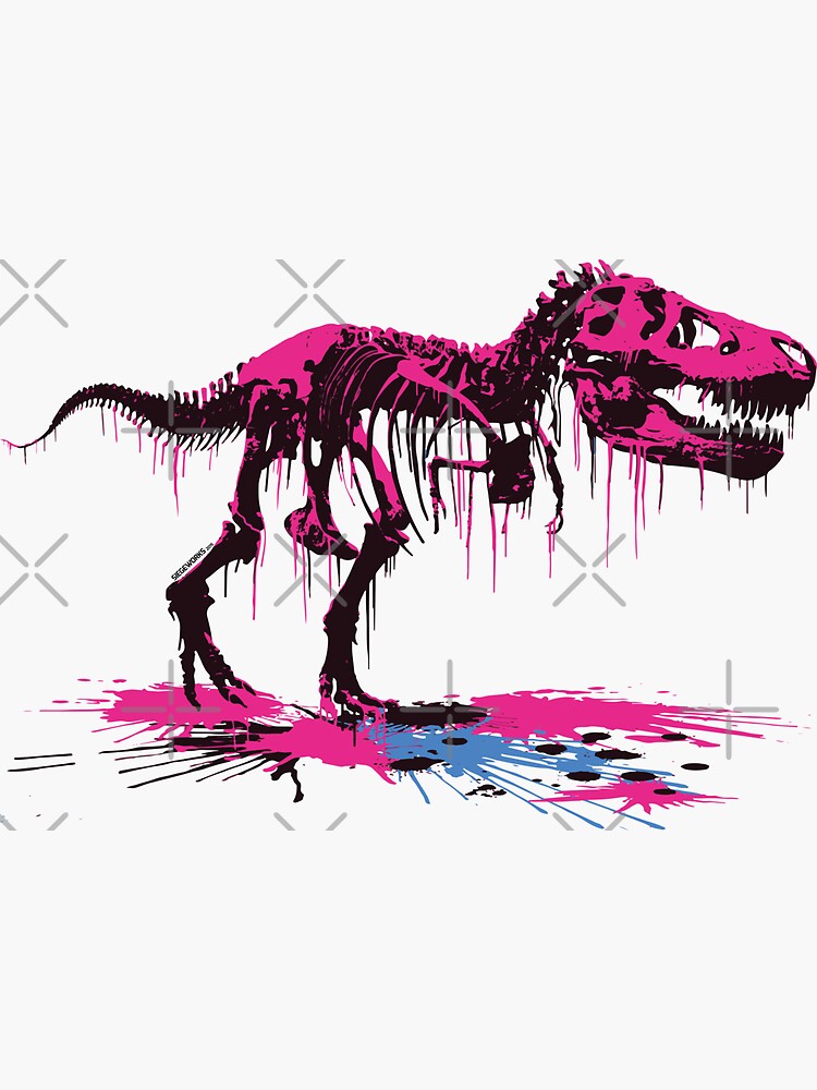 "Drip Dry T-Rex" Sticker by siege103 | Redbubble