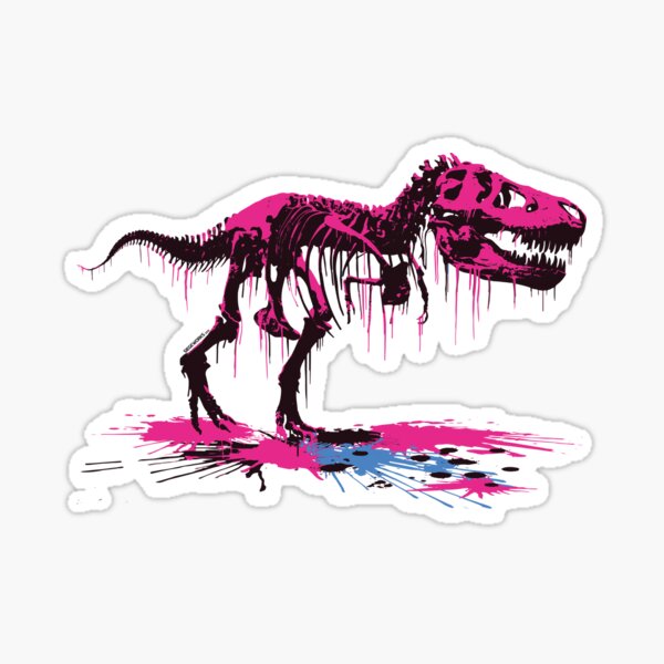 "Drip Dry T-Rex" Sticker by siege103 | Redbubble