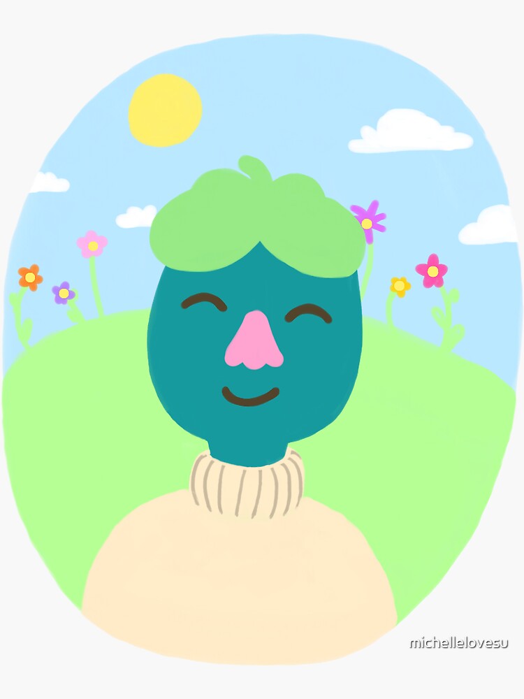 "Lovely little man goes to a park" Sticker by michellelovesu | Redbubble