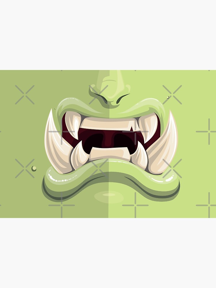 "Angry Ork Face Mask" Mask by WickedWizard | Redbubble
