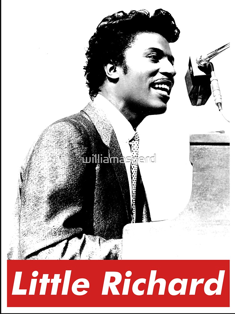 "Little Richard Poster #2" T-shirt by williamasgerd | Redbubble ...