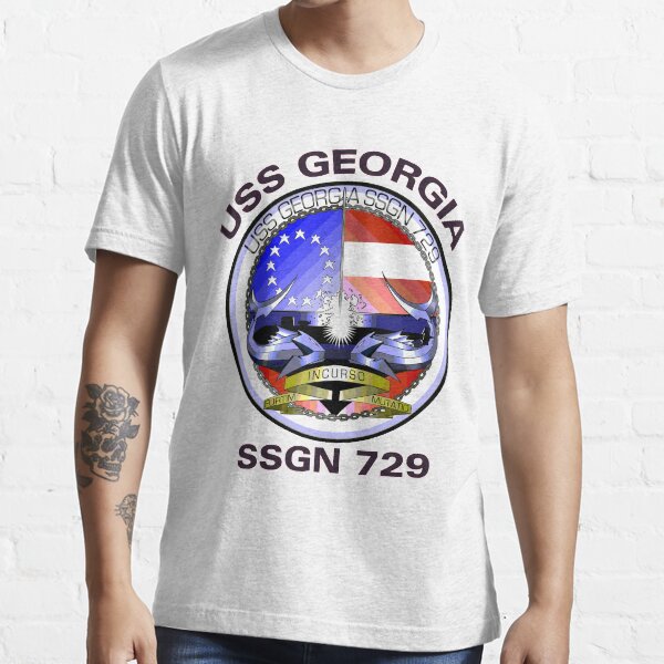 "USS Georgia (SSGN-729) Crest" Essential T-Shirt for Sale by Nikki ...