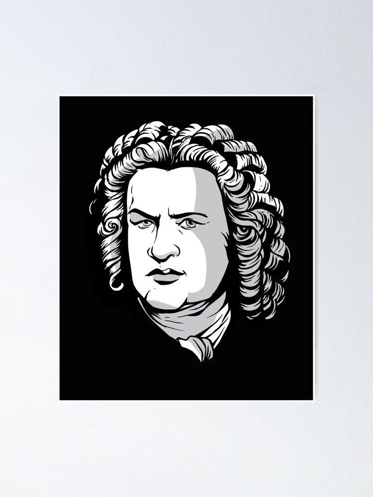 "Johann Sebastian Bach" Poster by DerSenat | Redbubble