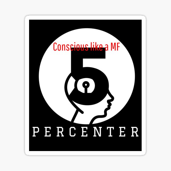 "5-Percenter 2020" Sticker by Scizzorhandz | Redbubble