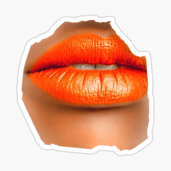 "Breaking Out Sensual Lips" Sticker for Sale by senderopod | Redbubble