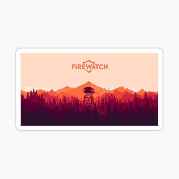 "Firewatch" Sticker for Sale by Ogrimar | Redbubble