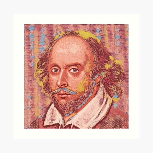 "Colourful William Shakespeare" Art Print for Sale by mar73 | Redbubble