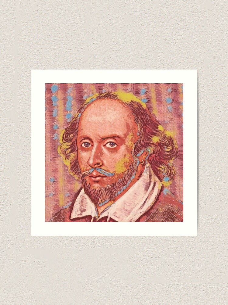 "Colourful William Shakespeare" Art Print for Sale by mar73 | Redbubble