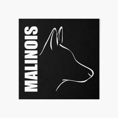 "Belgian MALINOIS - outline profile" Art Board Print by dogarts | Redbubble