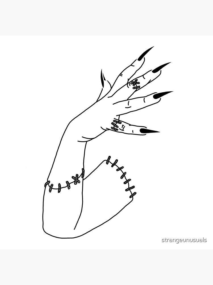 "LEND A HAND / WHITE" Poster by strangeunusuals | Redbubble