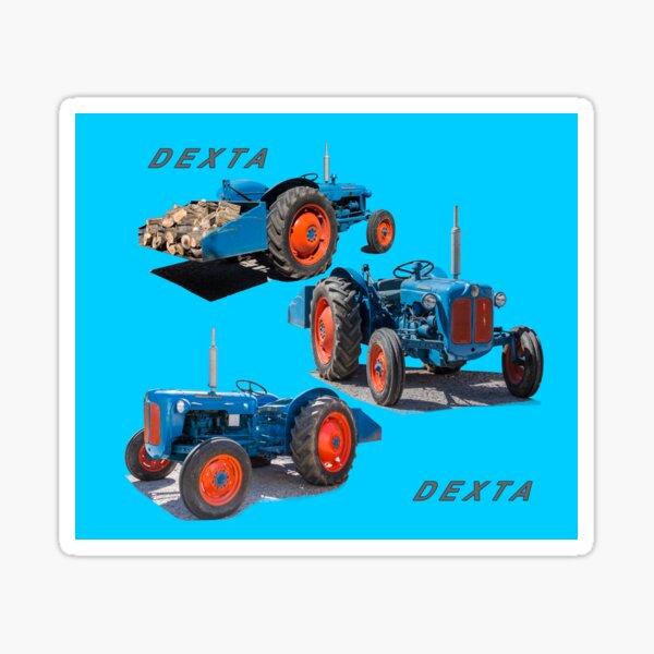 "Fordson Dexta," Sticker by Millysuewood | Redbubble